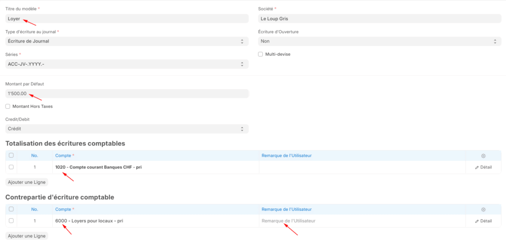 Modèle d’entrée de journal – Neoffice logiciel de gestion